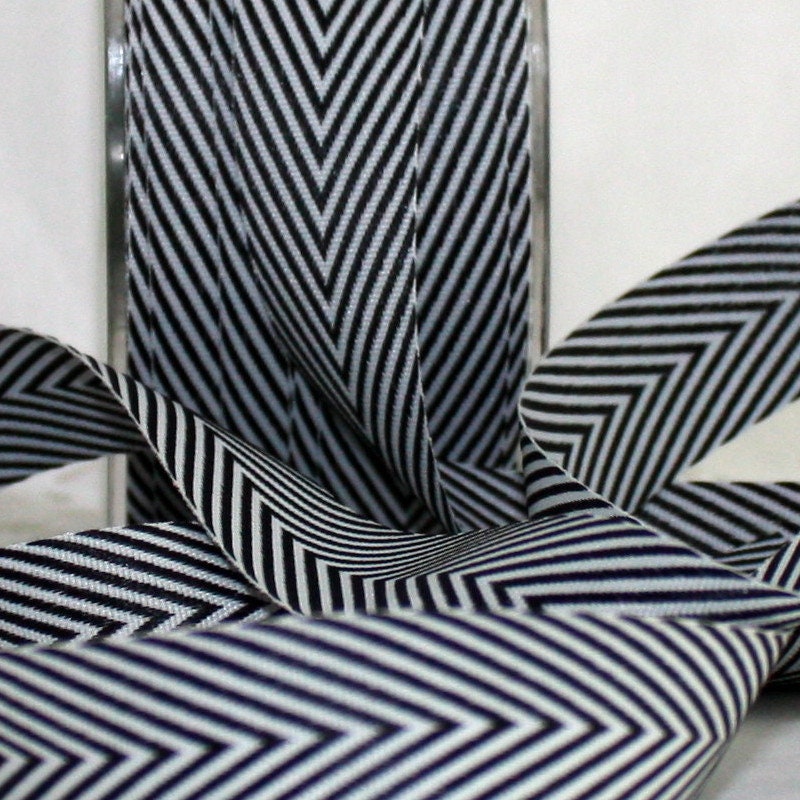 Black Chevron Ribbon - Etsy