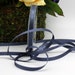 Slate Blue Satin Ribbon 1/4 Wide BY THE YARD, Double Faced Steel Bue ...