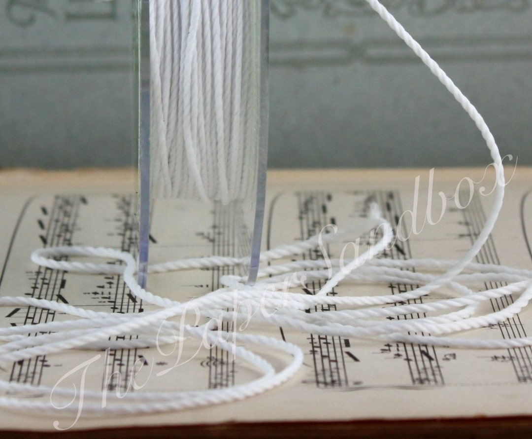 2 Yards White Soft Cord String Twine 1mm - Etsy