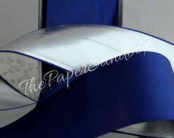 Blue Silver Ribbon | Etsy