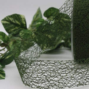 Dark Moss Green Net Ribbon 1.5" Wide BY THE YARD - Etsy