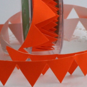 Orange Banner Stick on Ribbon Trim 1” Wide BY THE YARD, Adhesive Ribbon ...