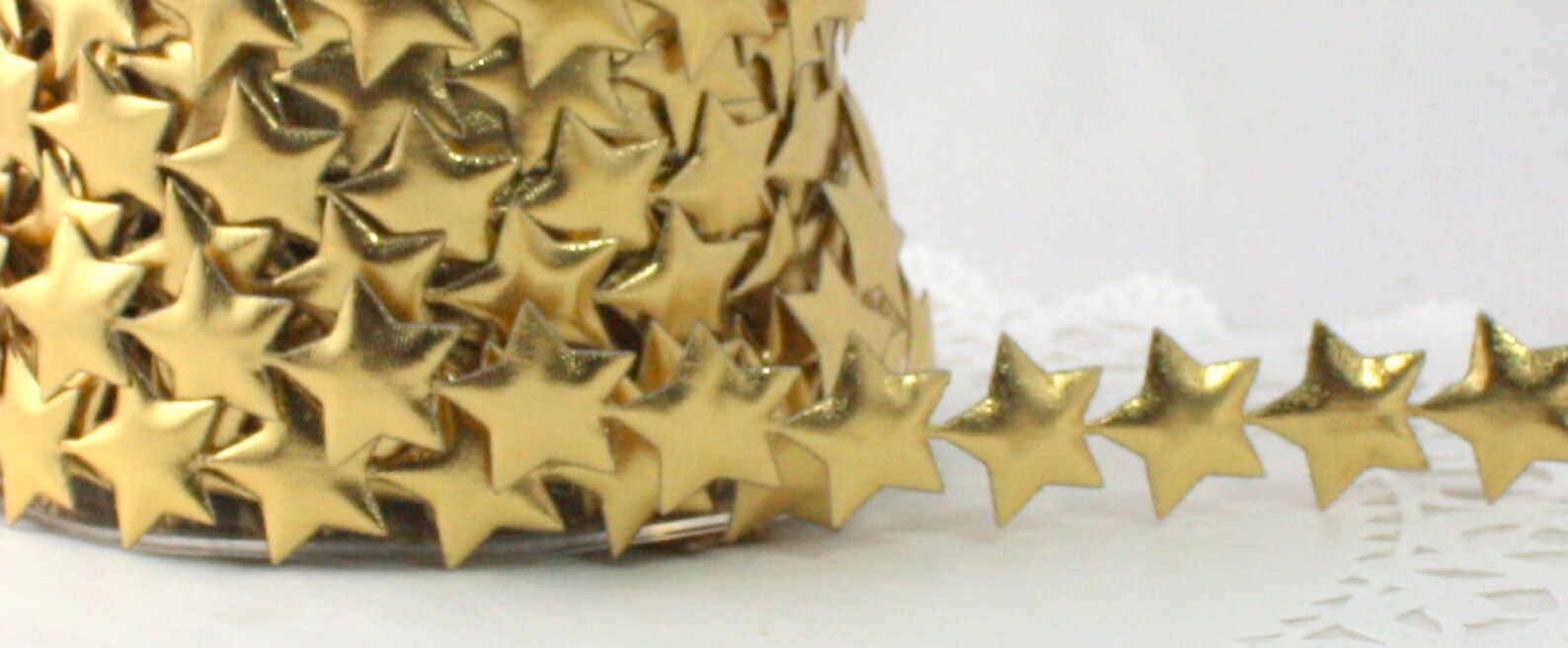 Silver Star Trim Silver Stars 3/4 Wide BY THE YARD - Etsy