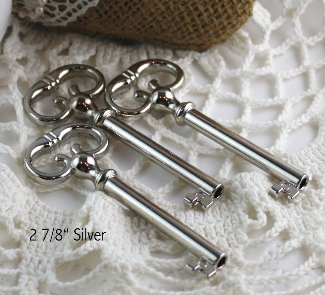 Silver Antique Style Keys 2 7/8” Long, Key to My Heart - Etsy