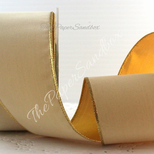 Gold Pine Tree Ribbon Trim 1 Inch Wide by the Yard | Etsy