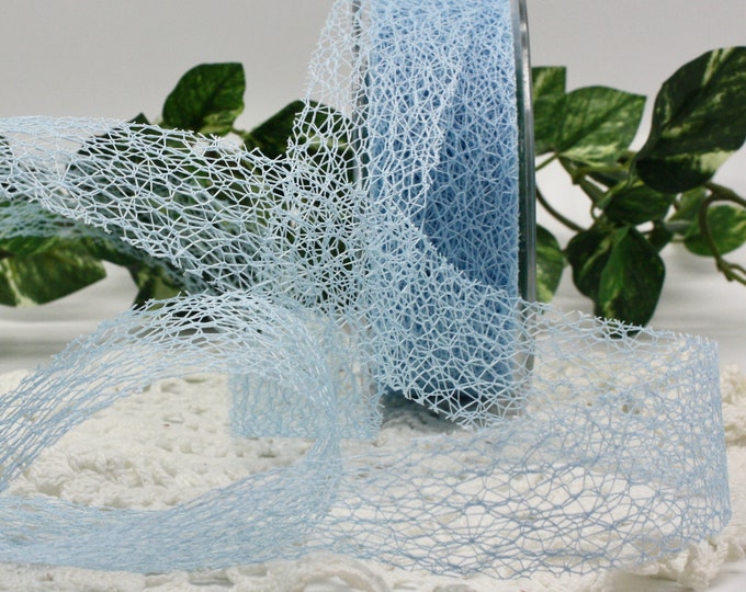 Light Blue Net Ribbon 1.5 Wide BY THE YARD - Etsy