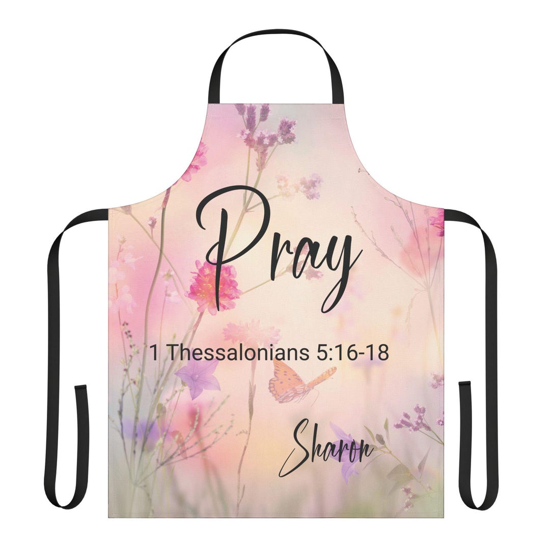 Personalize Christian Apron, Birthday Gift, Custom Design, Colorful ...