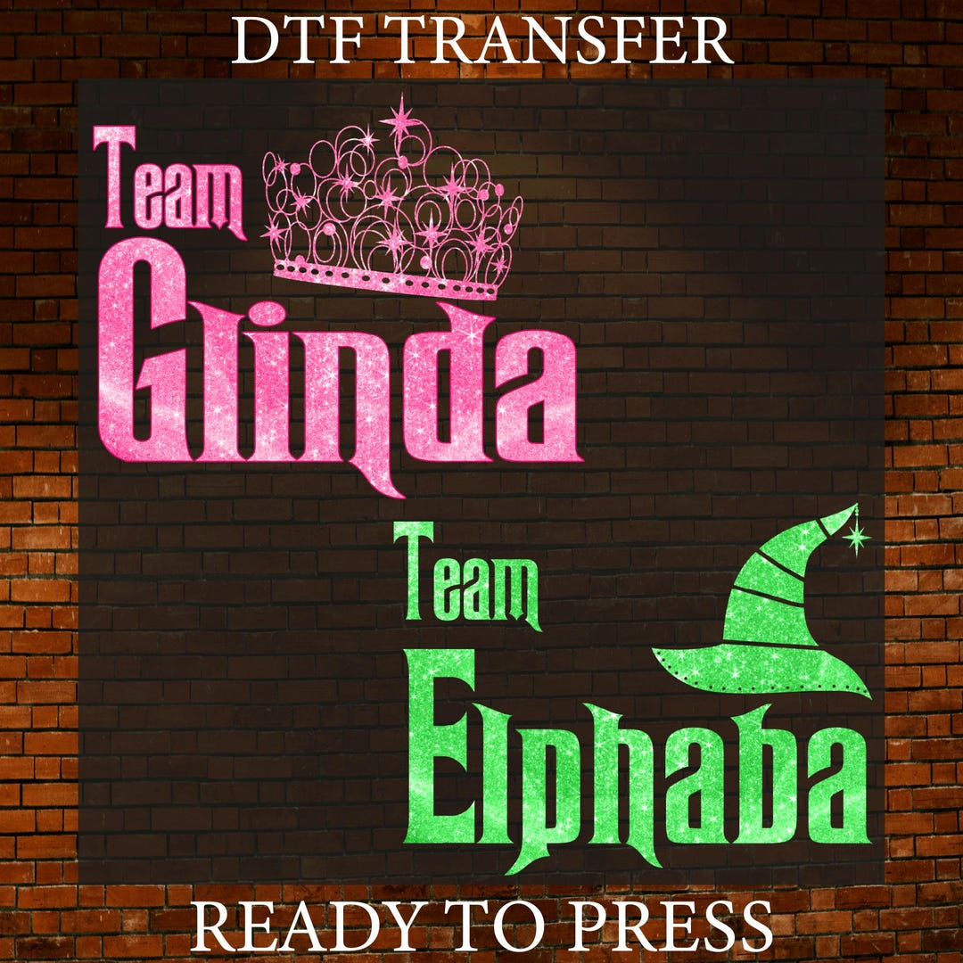 Team Glinda Team Elphaba Wicked Custom Design, Wicked Change for Good ...
