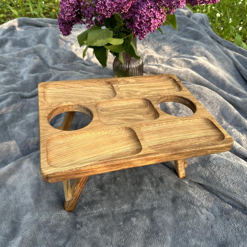 Wood Snack Stand - Etsy