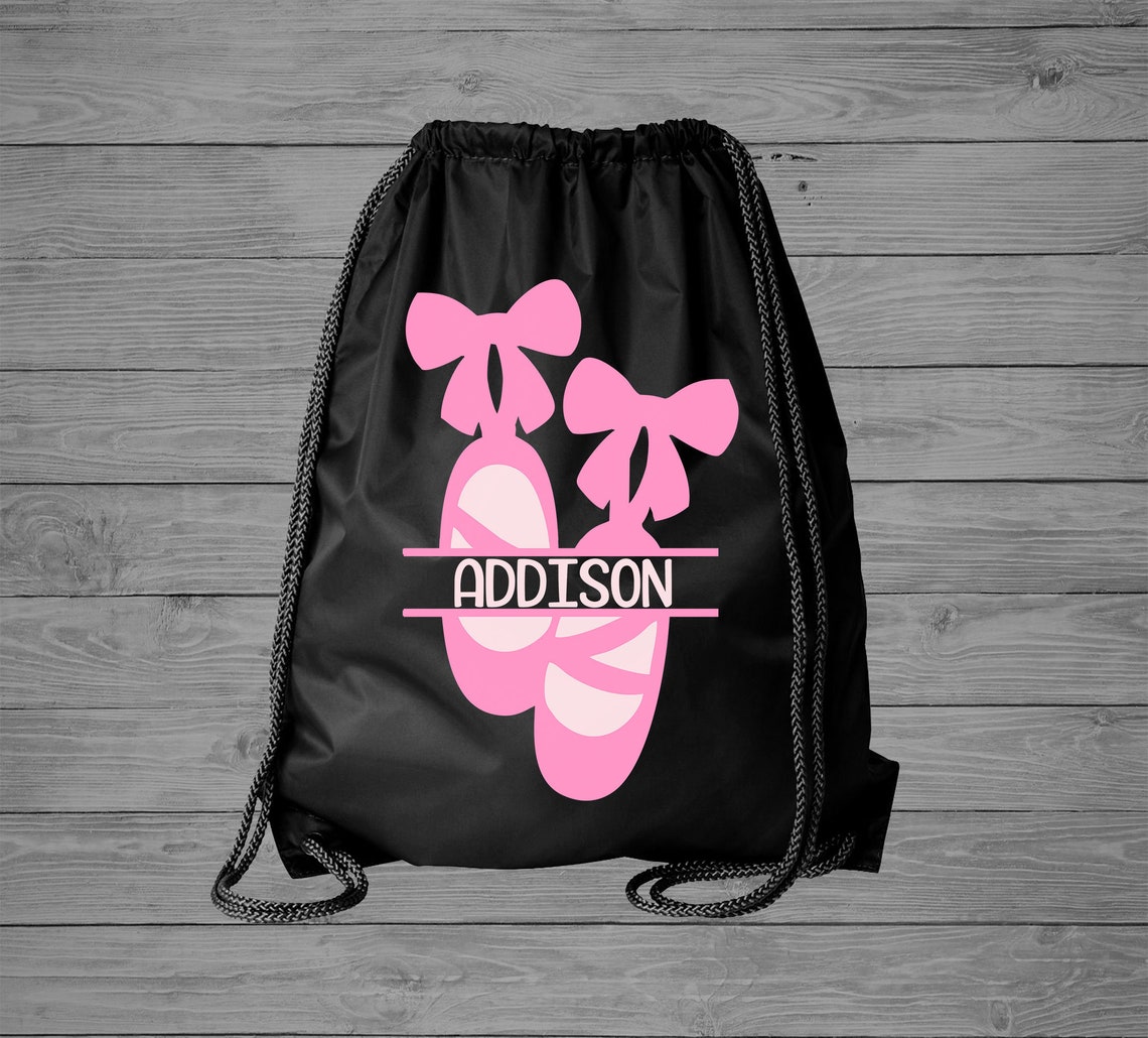 Girls Dance Bag Girls Dance Backpack Dance Drawstring Bag - Etsy