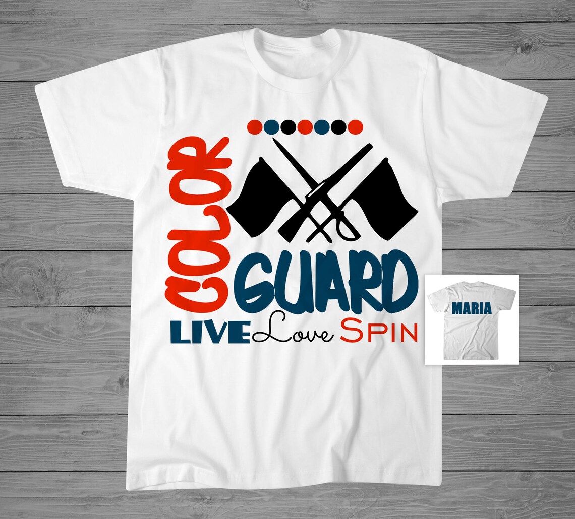 Live Love Spin Color Guard T-shirt Winter Guard T-shirt - Etsy