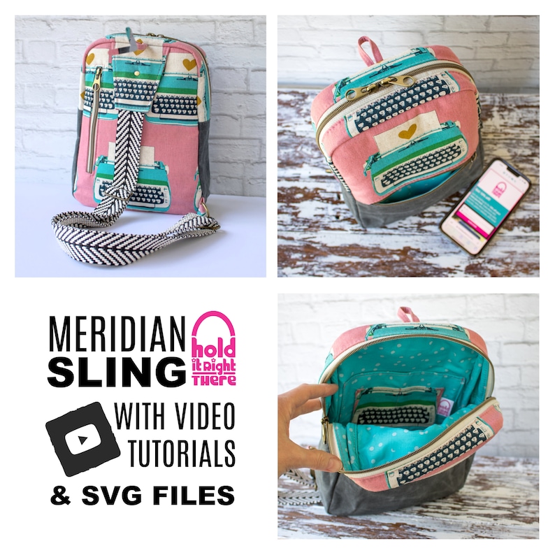 PDF SEWING PATTERN Meridian Sling Bag With Tutorial Video - Etsy