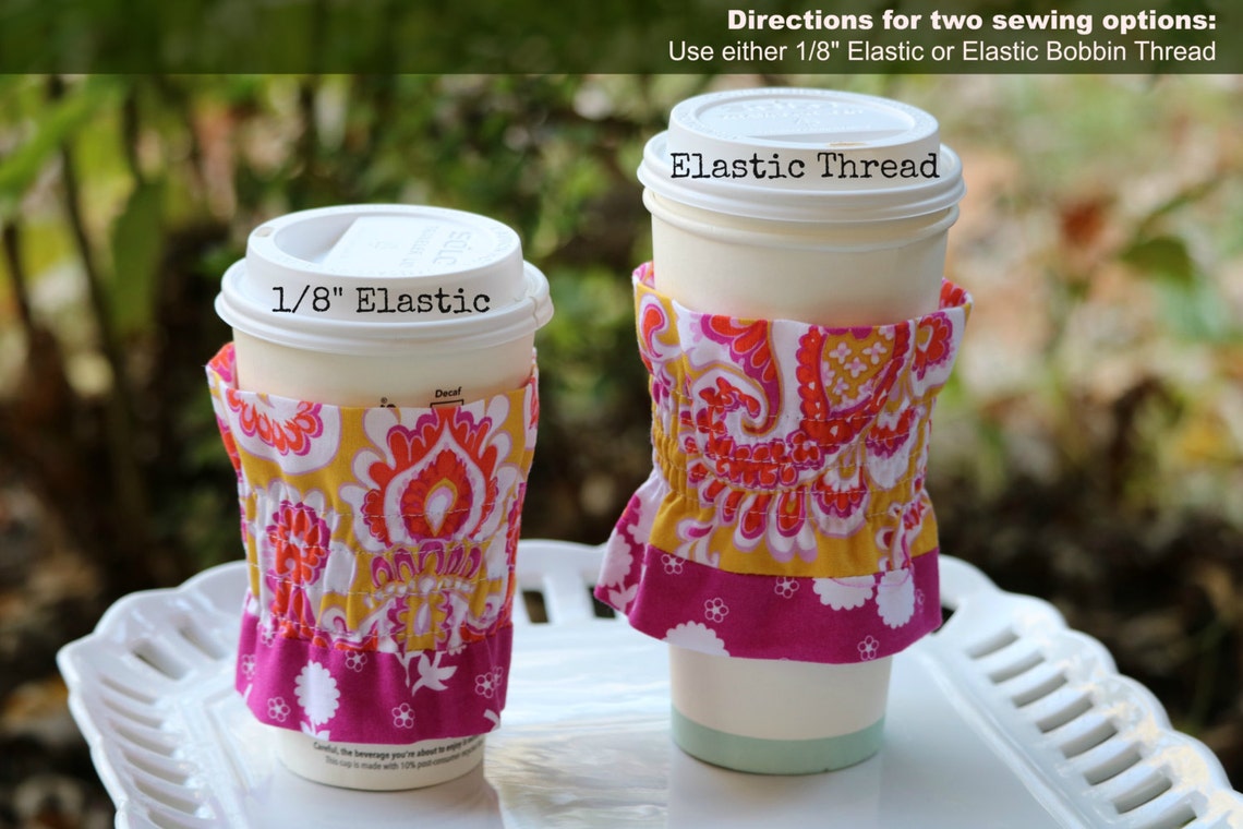 COFFEE COZY PATTERN Reusable Beverage Sleeve Pdf Sewing - Etsy