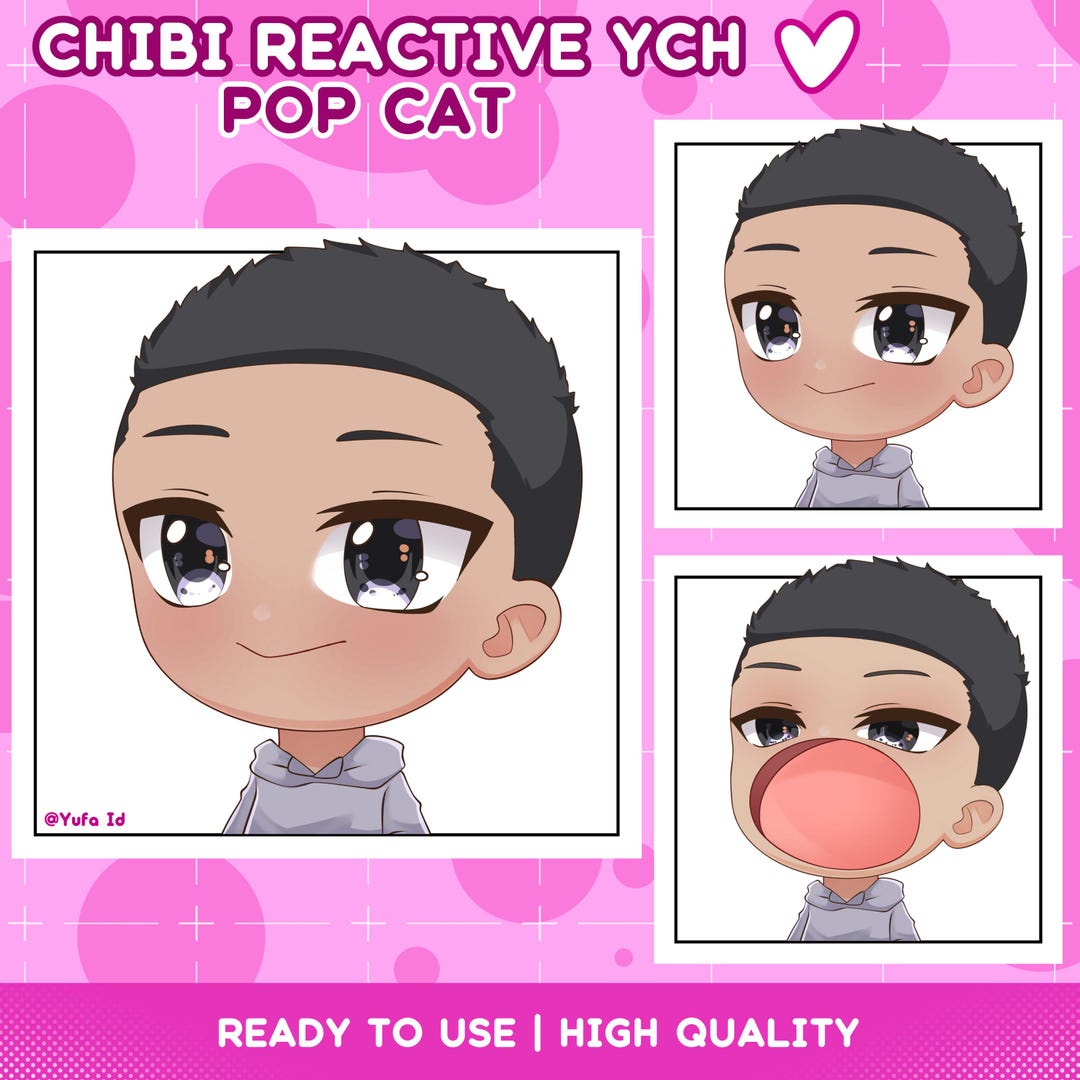 Custom Chibi Pngtuber Art Chibi YCH Reactive Chibi Pngtuber Art - Etsy