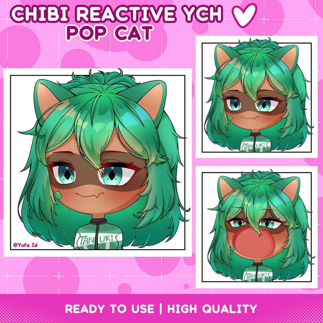 Chibi Reactive YCH Chibi YCH Art Commission PNGTUBER - Etsy