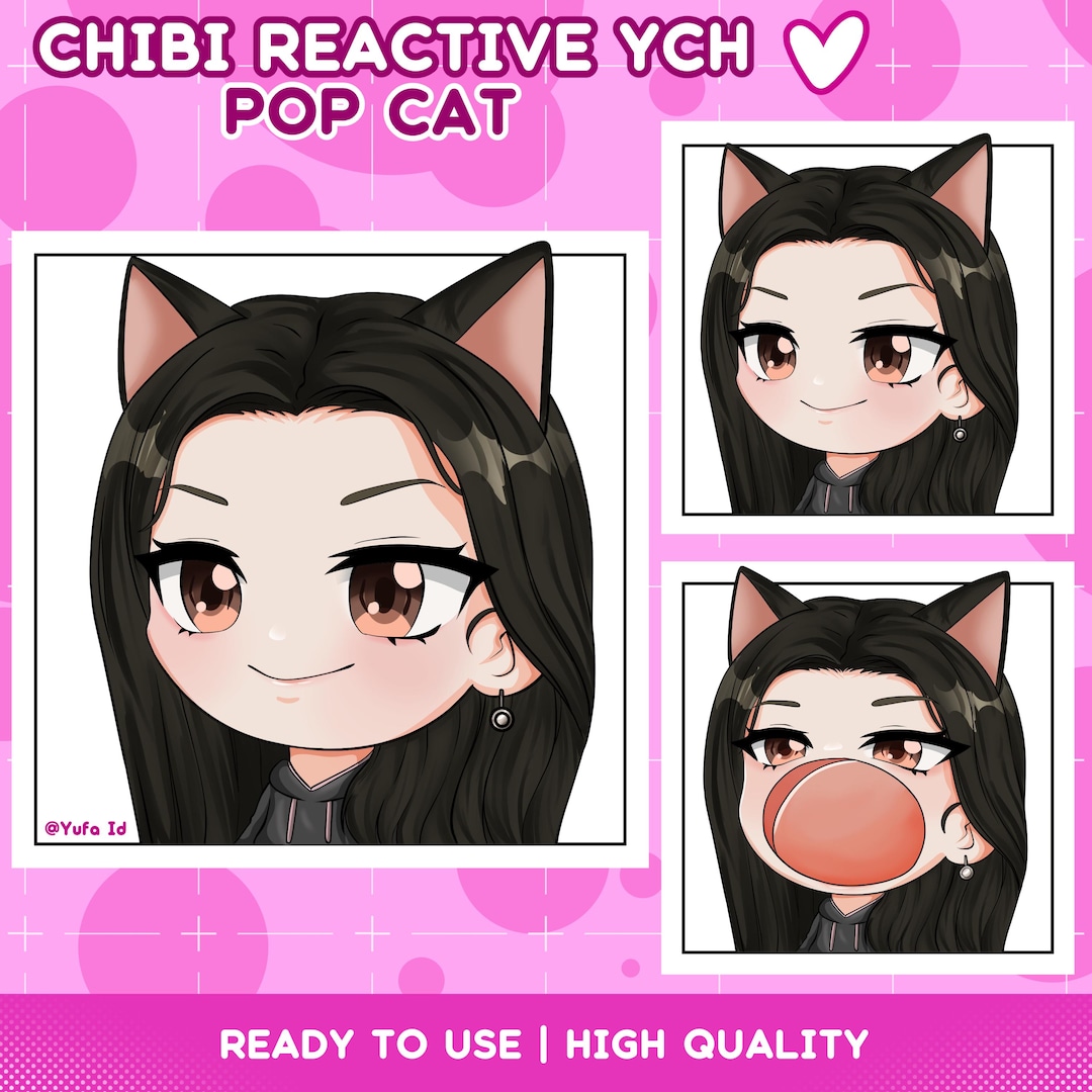 Chibi Reactive YCH PNGTUBER Chibi YCH Art Commission - Etsy