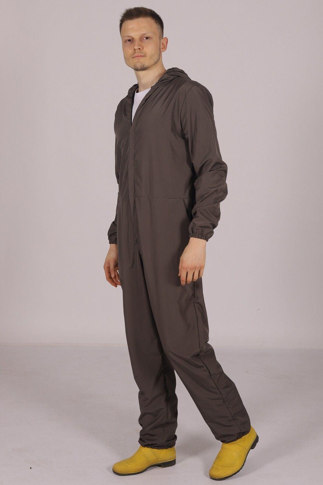 Gray Waterproof Work Overalls - Unisex Breathable Coveralls for Garden ...