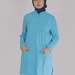 Baby Blue Muslim Scrubs Set – 4 Way Stretch Hijab Nurse, Dentist ...