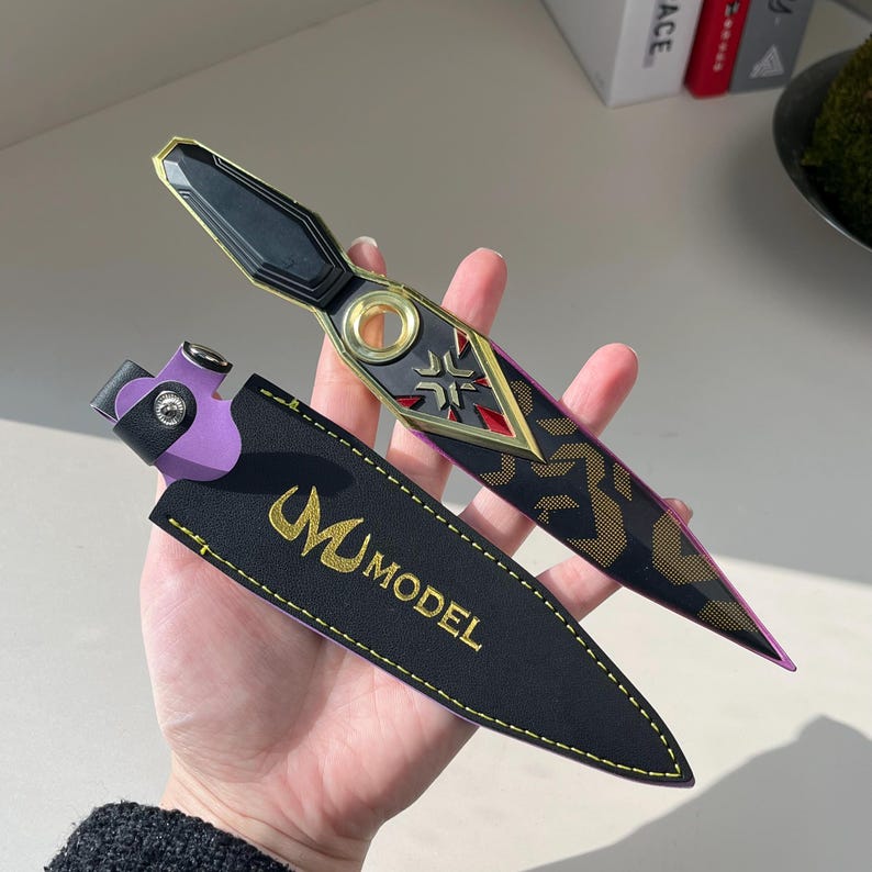 Valorant Champion 23 Kunai , Handmade Knife, Alloy 3D Carving Model ...