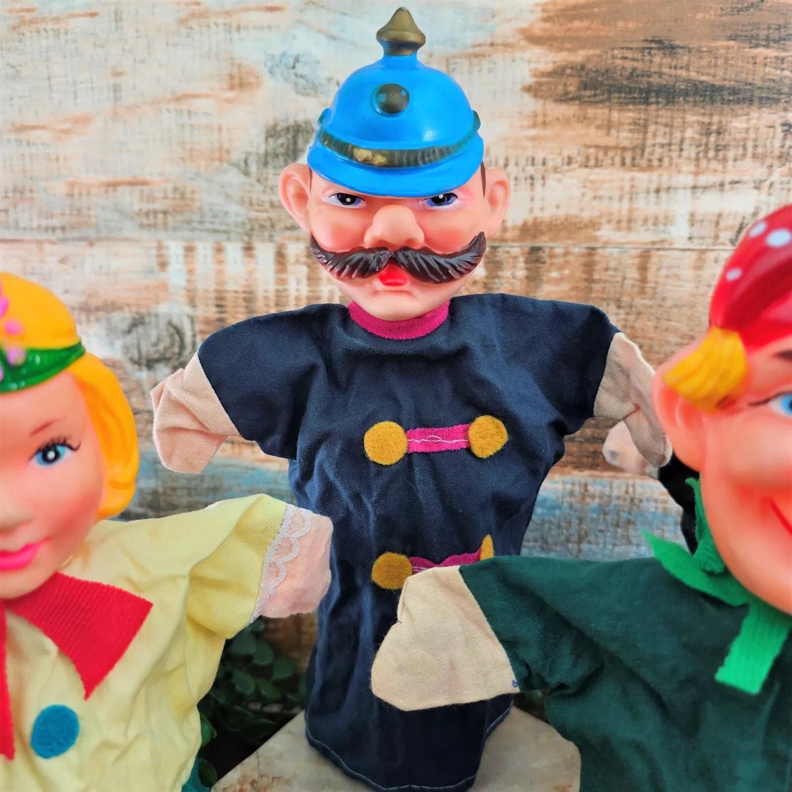 Vintage Mr Rogers Neighborhood Hand Puppets 4 Rubber Heads PBS Theatre ...