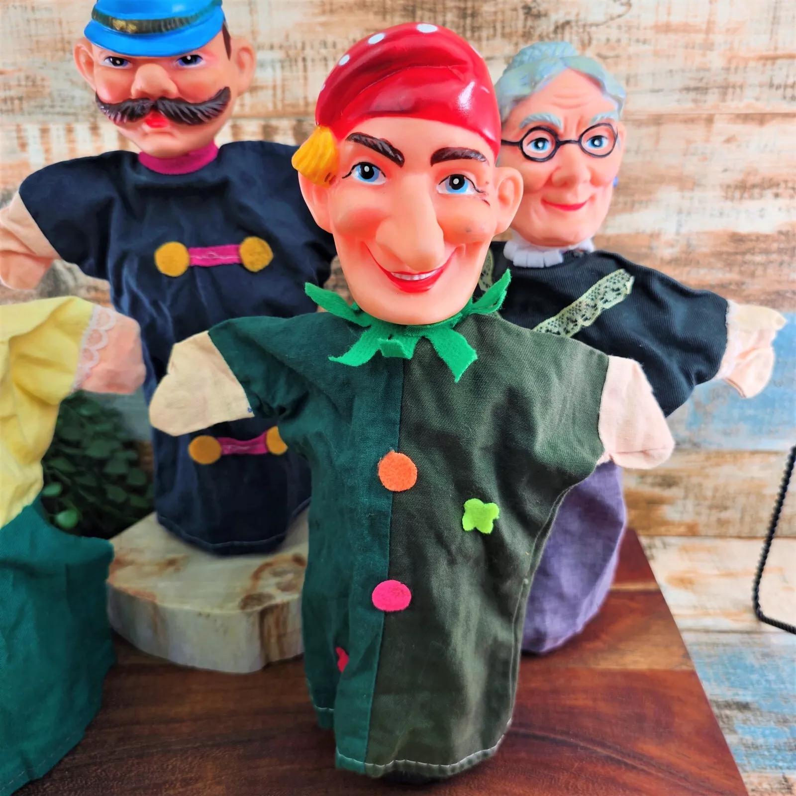 Vintage Mr Rogers Neighborhood Hand Puppets 4 Rubber Heads PBS Theatre ...