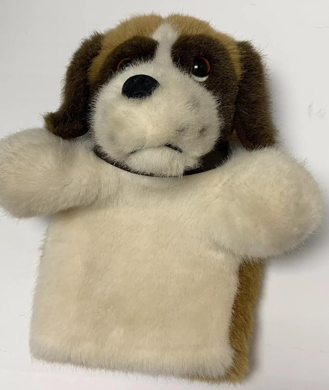 Vintage Dakin Beethoven Dog Plush Hand Puppet St Bernard Puppy Stuffed ...