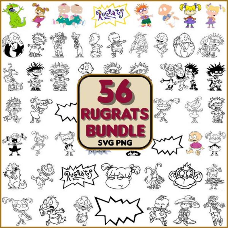 Rugrats Bundle Svg, High Quality Rugrats PNG, Rugrats Font, Rugrats ...