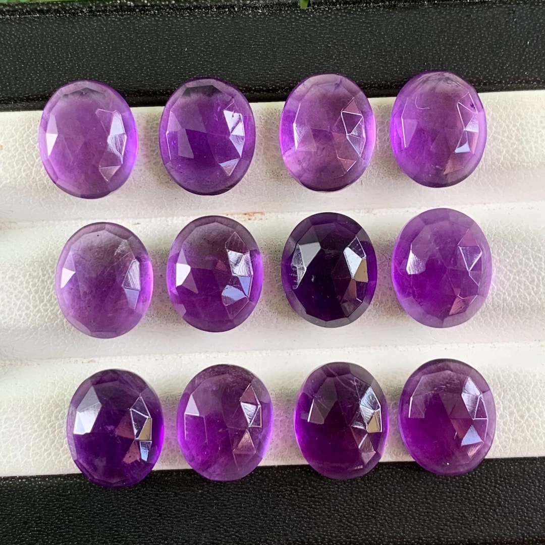 AAA Grade Amethyst Rose Cut Cabochons Gemstone – Jewelry Making - Etsy