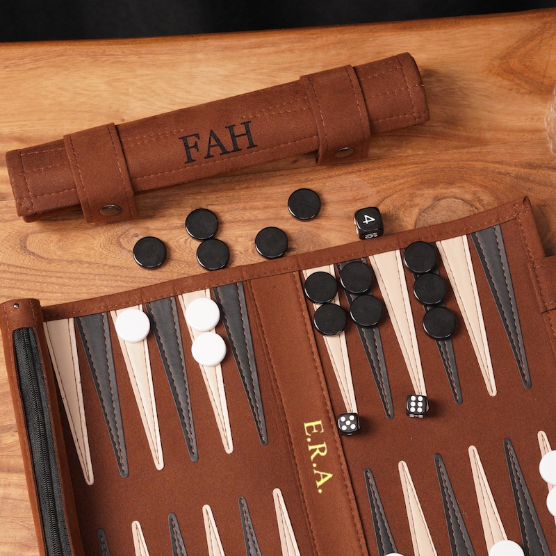 Portable Backgammon Leather - Etsy