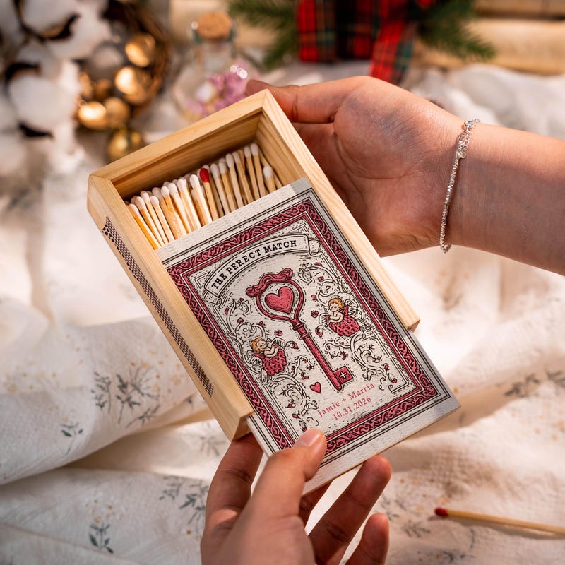 Wooden Matchbox - Etsy