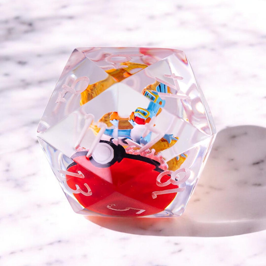 Muddy Water POKEMON Dice, Mudkip Fans Dice Set for Playing Games ...