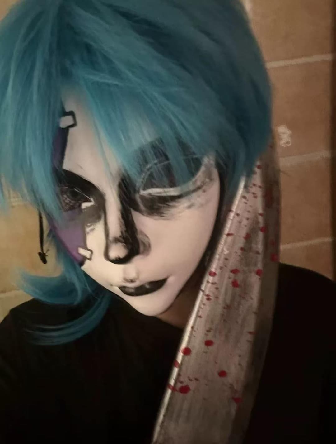 Hand-drawn Sally Face Mask, Cosplay Mask, Halloween Masks, Party Masks ...