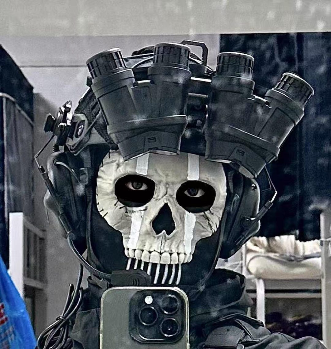 COD Ghost Mask Personalized COD Modern Warfare Ghost Skull Mask Ghost ...