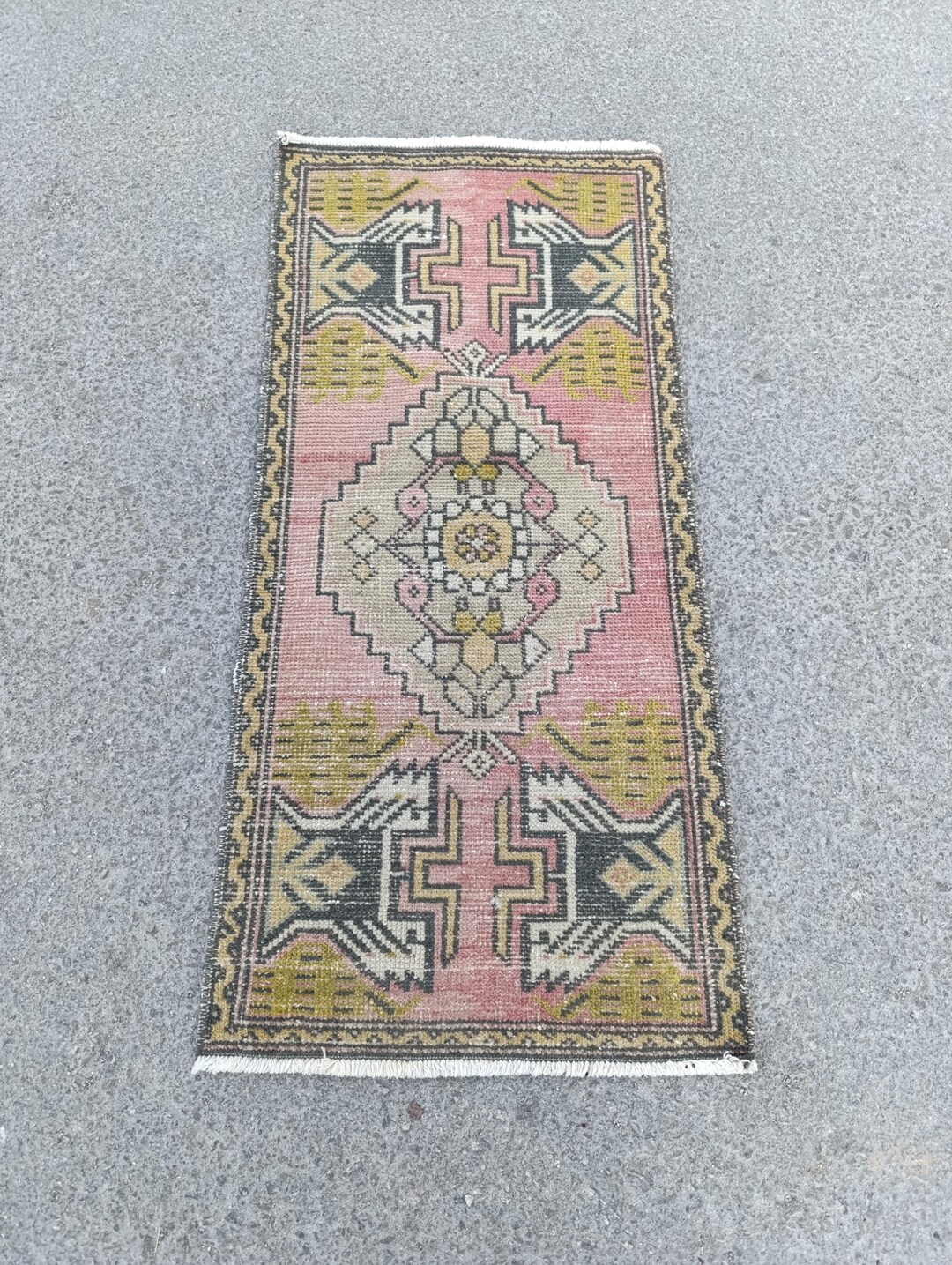 2x4 Rugs 2x4 Vintage Rugs 2x4 Turkish Rugs 2x4 Oushak Rugs Bathroom ...