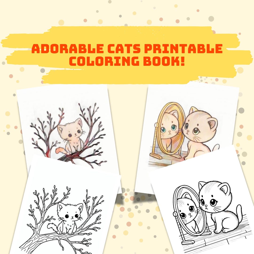 Kitten Coloring Pages, 23 Cute Kitten Coloring Pages, Adorable Cat ...