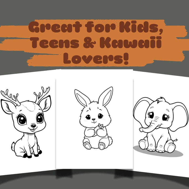 Kawaii Chibi Animals Coloring Book, Kawaii Chibi Drawings, Kawaii Chibi ...
