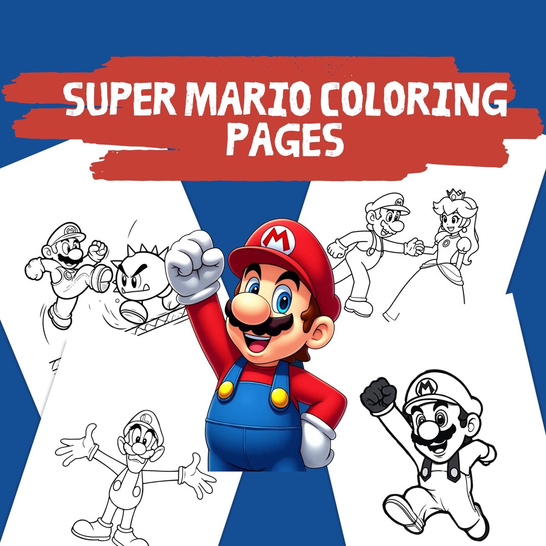 Super Mario Coloring Pages, Super Mario Png, Super Mario, Cartoon ...