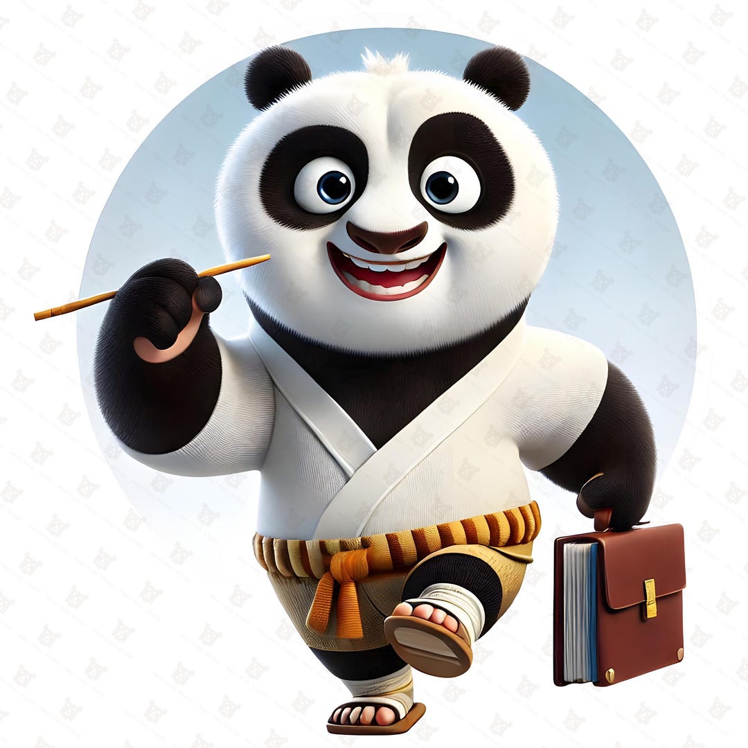 Kungfu Panda Po Work High Quality, Clipart, Cheerful, 3d, Png ...