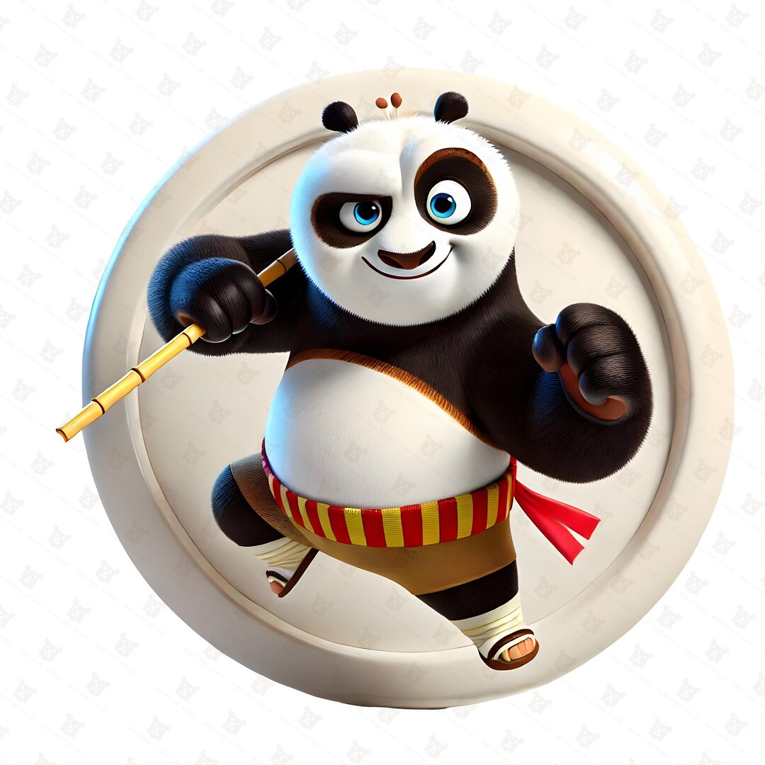 Kungfu Panda Po High Quality, Clipart, Cheerful, 3d, Png, Printable ...