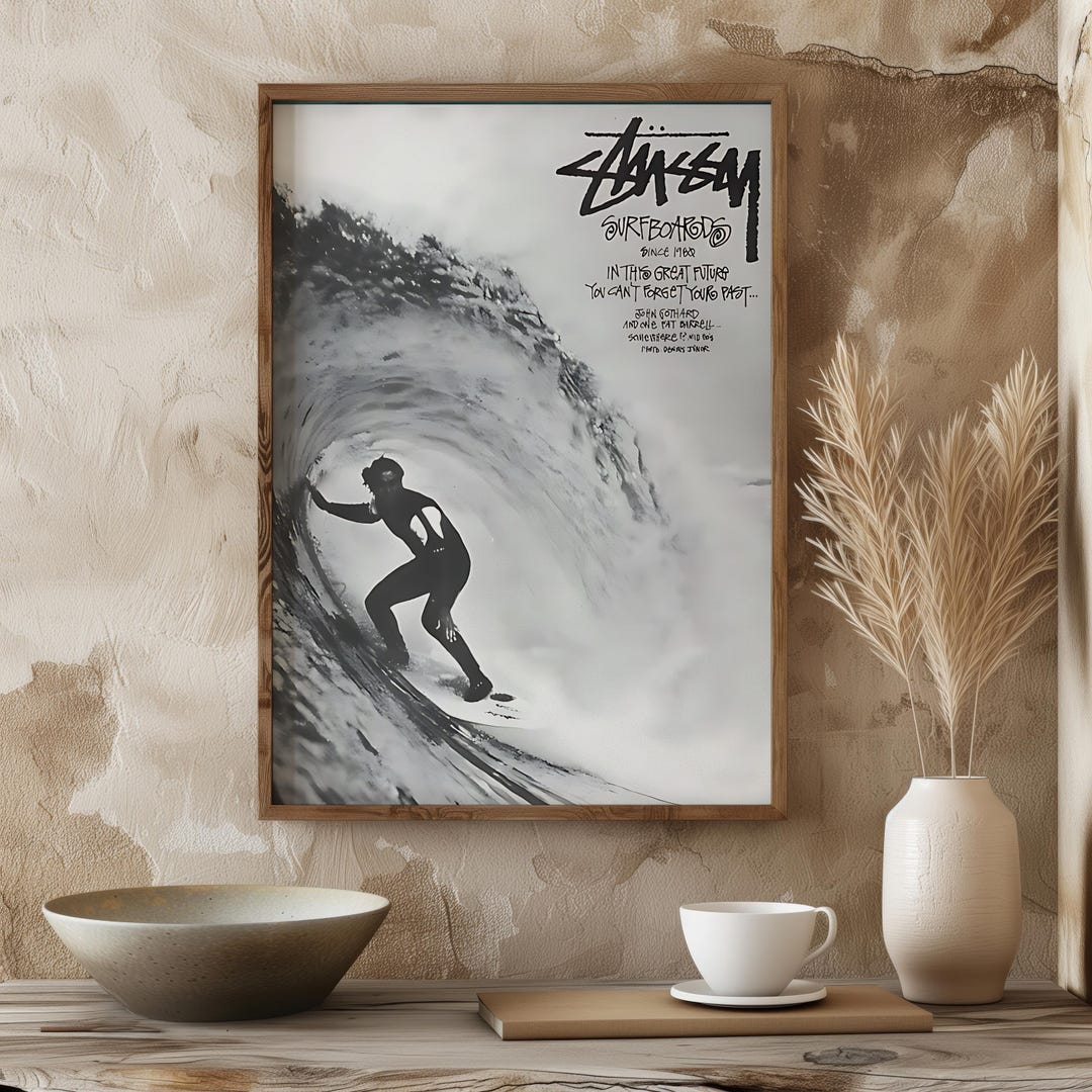 Stussy Surf Poster Posters for Bedroom Hypebeast Pop Art Wall Print ...