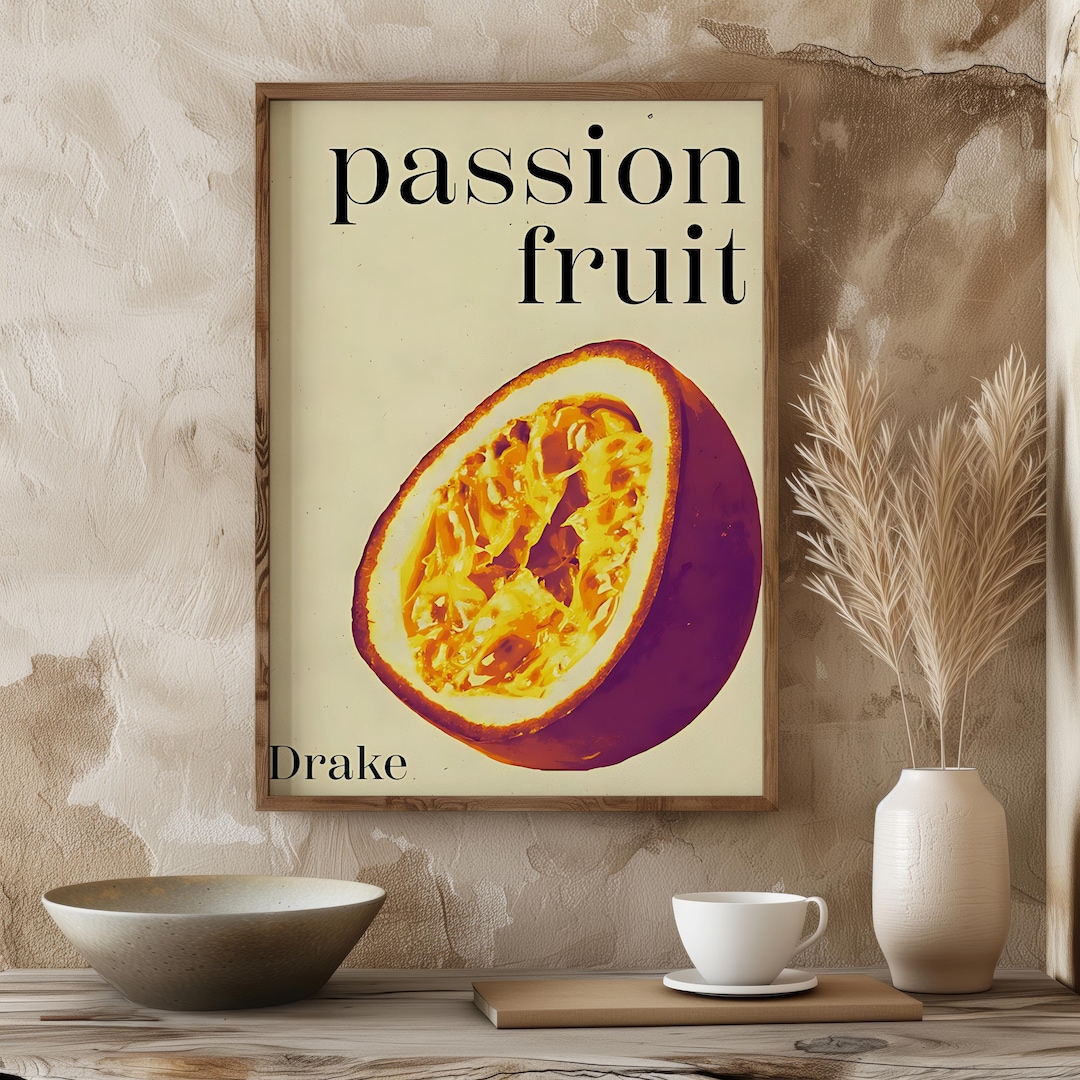 Drake Album Cover Poster, Passion Fruit Album Poster, Hip Hop Poster ...