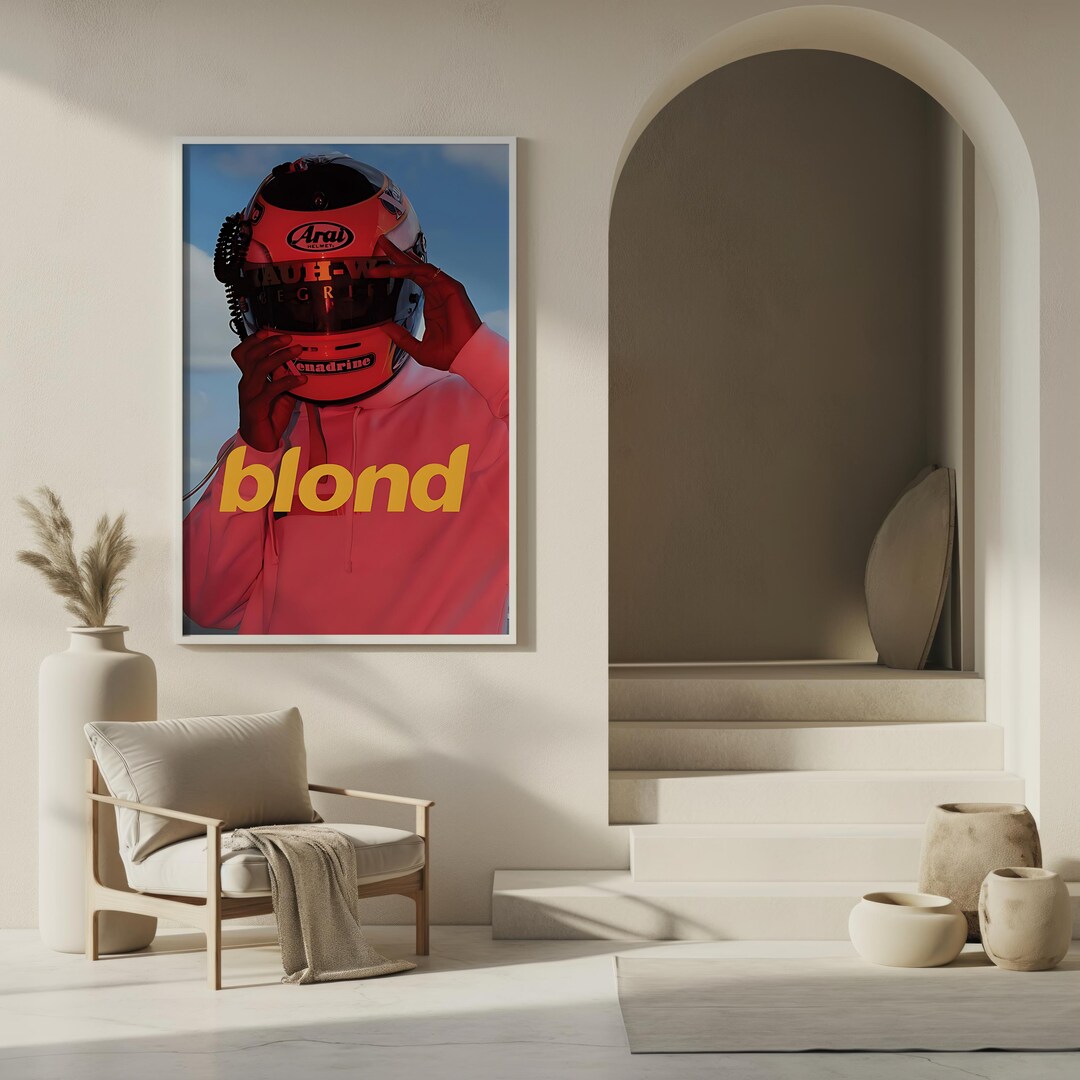 Frank Ocean Blonde Poster Frank Ocean Pink Blonde Poster Minimalist ...