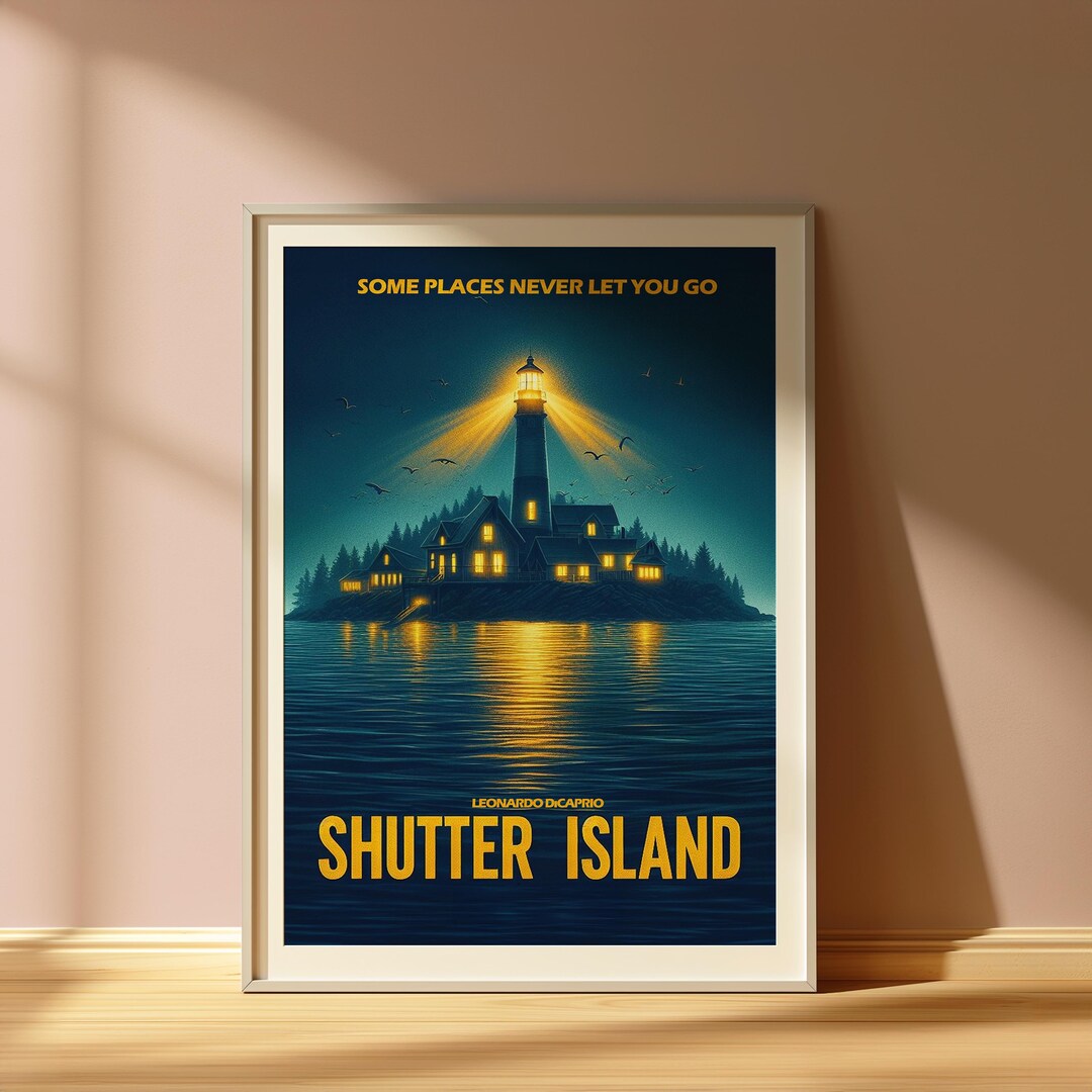 Shutter Island Movie Poster – Matte Cinema Art Print, Minimalist Film Wall Decor, Unique Gift ...