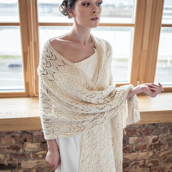 Ivory Wedding Shawl - Etsy