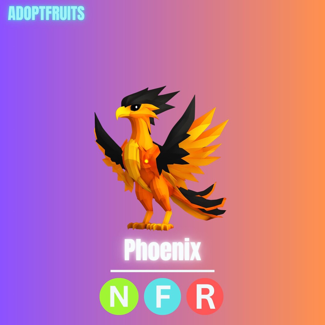 Digital Pet Phoenix NFR Adopt Me Compatible Cheap and Fast Delivery ...