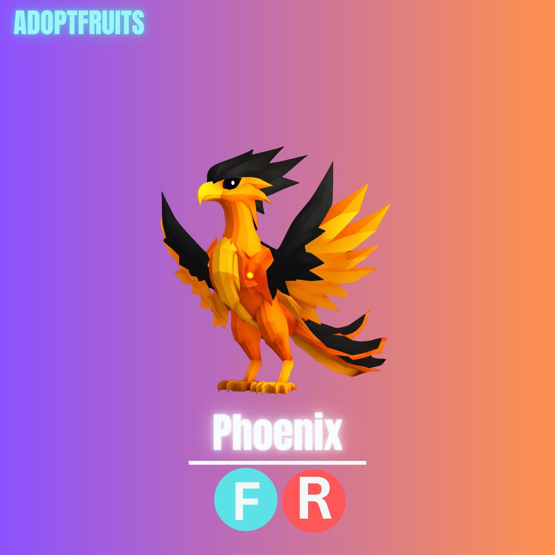 Digital Pet Phoenix FR Adopt Me Compatible Cheap and Fast Delivery Fly ...