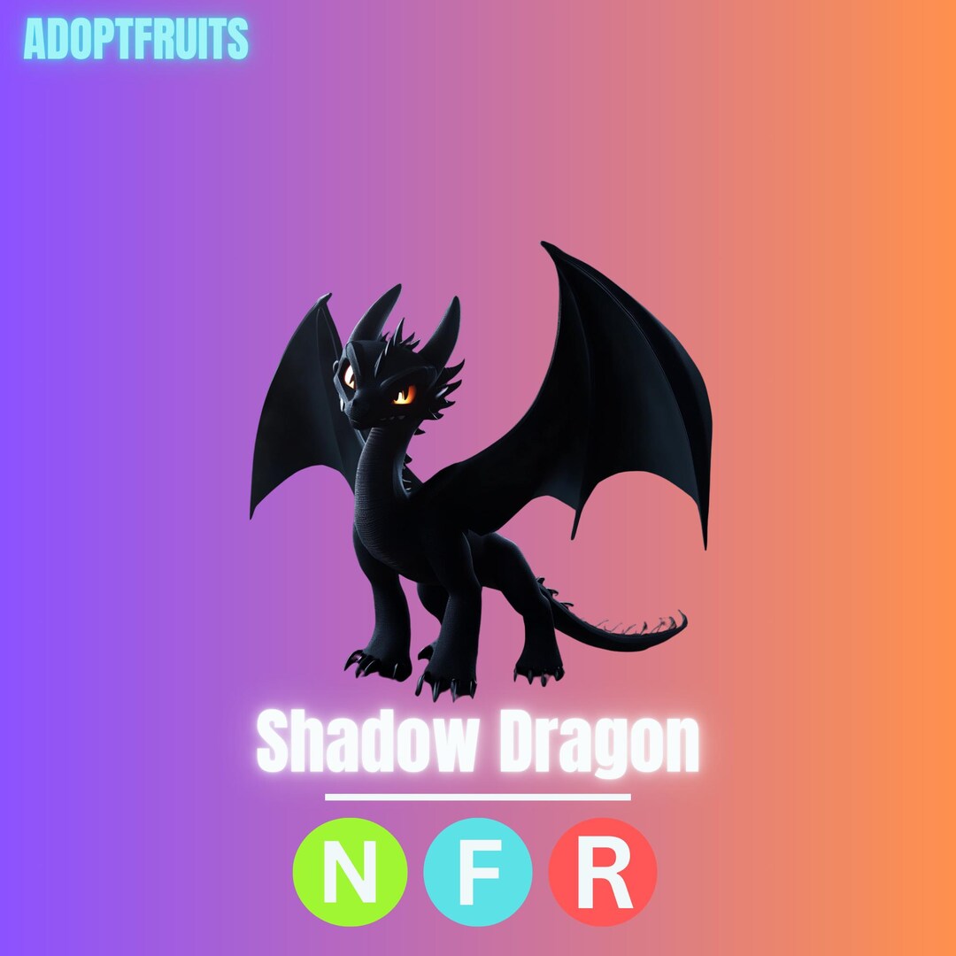Digital Pet Shadow Dragon NFR Adopt Me Compatible Cheap and Fast ...