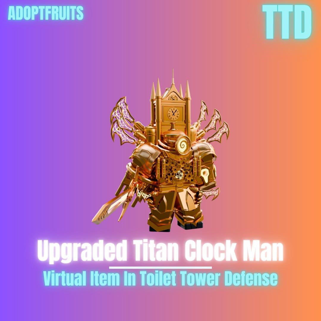 Upgraded Titan Clock Man Toilet Tower Defense / TTD - Etsy