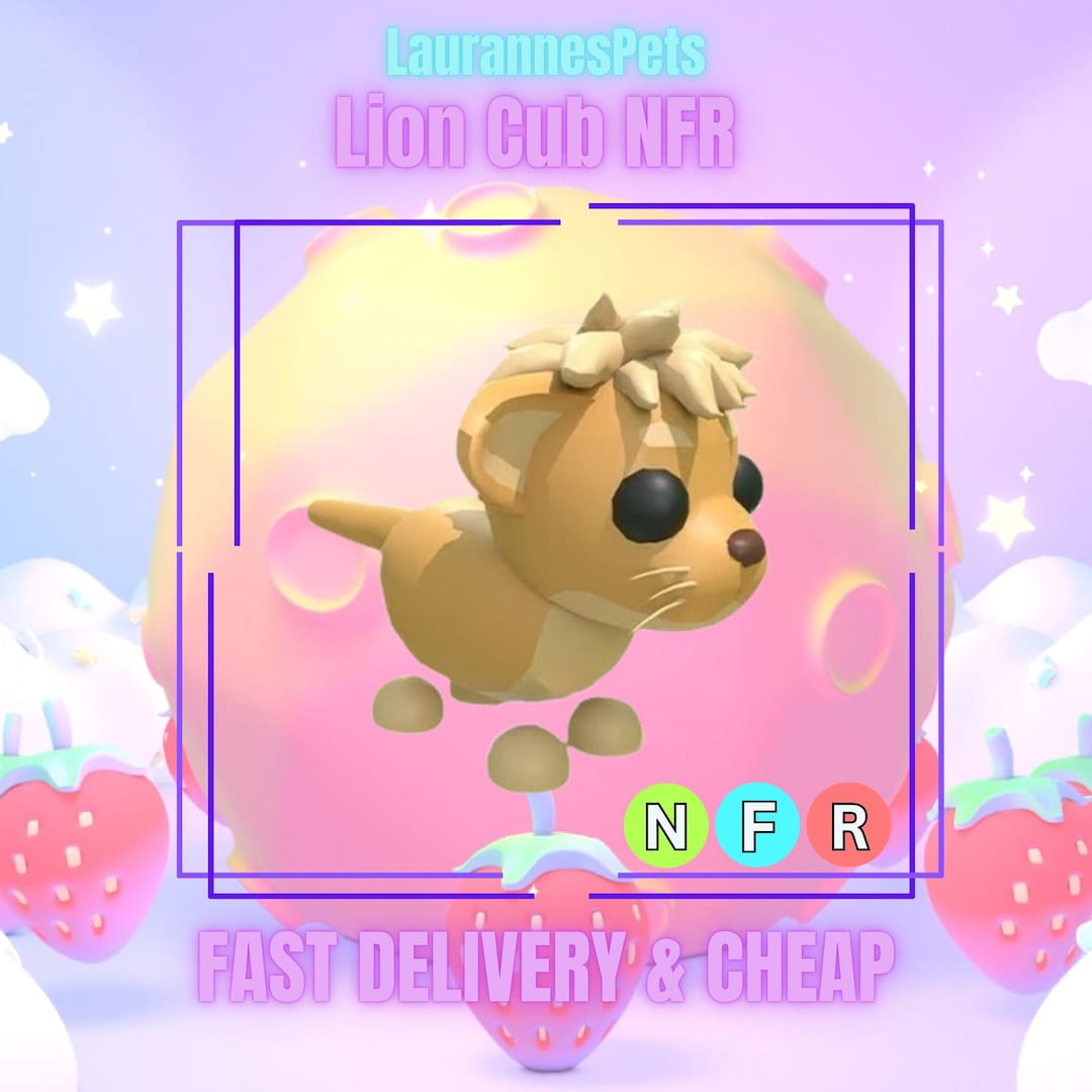 Digital Pet Lion Cub NFR Adopt Me Compatible Cheap and Fast Delivery ...