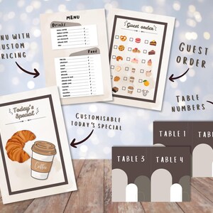 Coffee Shop Dramatic Play Printable, Pretend Play Bakery, Imaginative ...